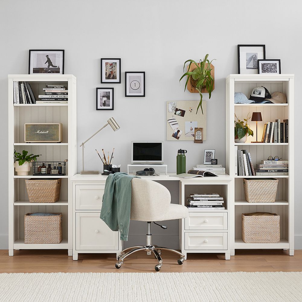 Beadboard Smart Storage Desk & Bookshelf Set | Pottery Barn Teen