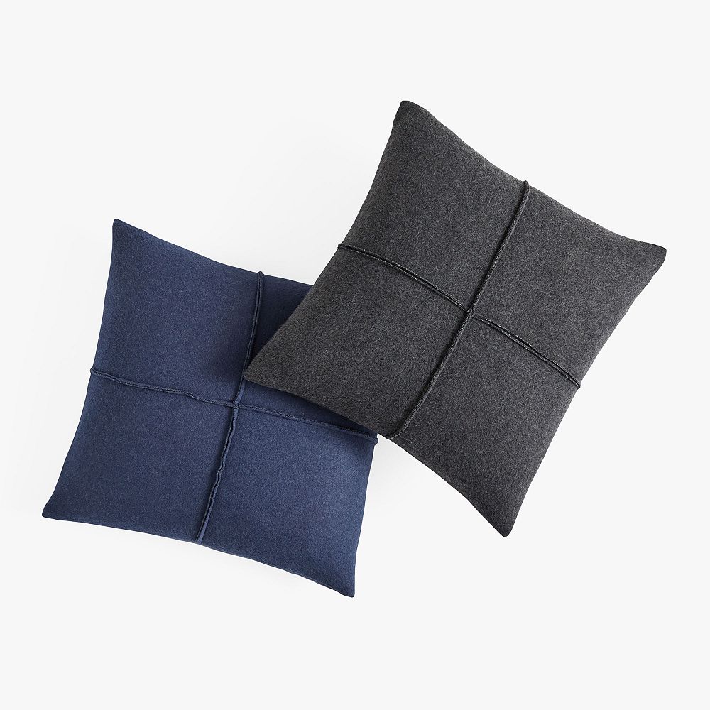 Sweatshirt Patched Pillow Cover | Pottery Barn Teen
