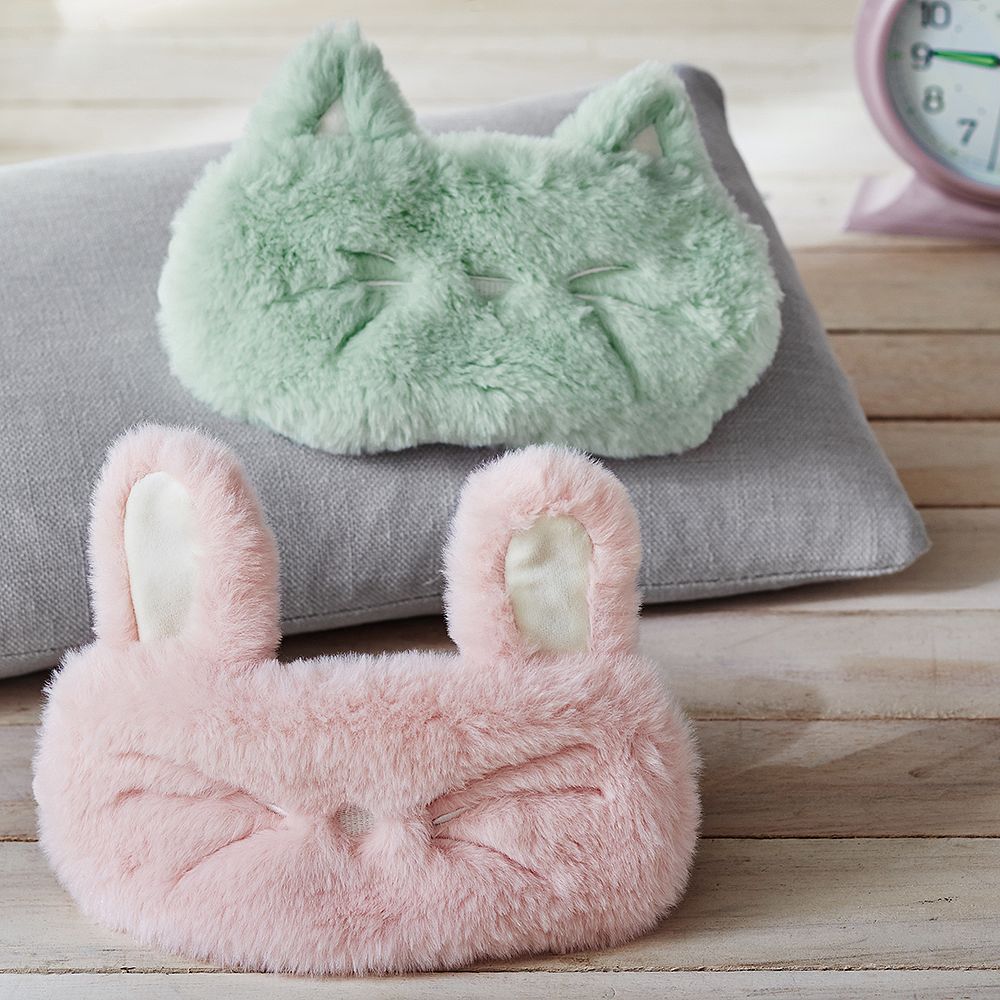 Faux-Fur Cozy Lux Eye Mask | Makeup Organizers | Pottery Barn Teen