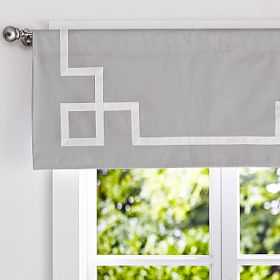 Emma Ribbon Trim Valance | Teen Curtains | Pottery Barn Teen
