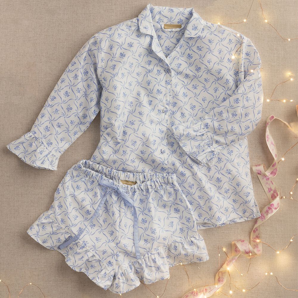 LoveShackFancy Floral Sateen Pajama Set | Pottery Barn Teen