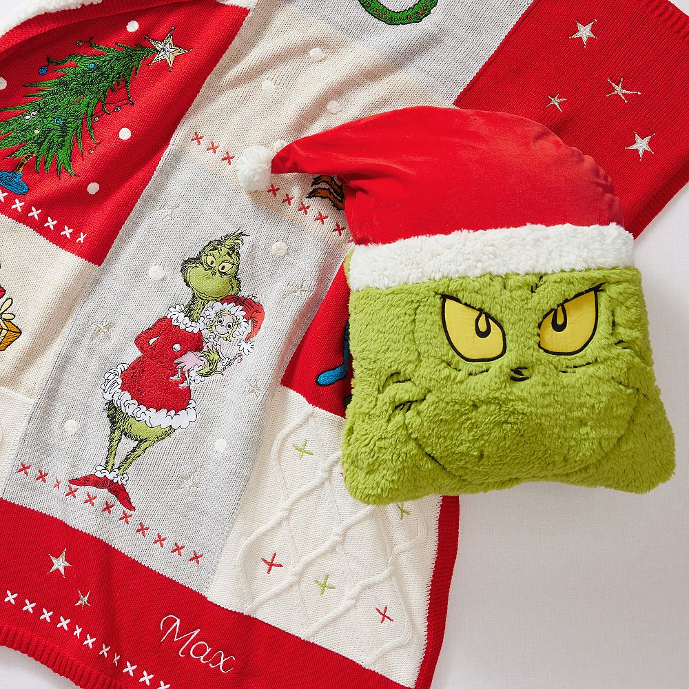 Dr. Seuss's The Grinch™ Patchwork Throw | Pottery Barn Teen