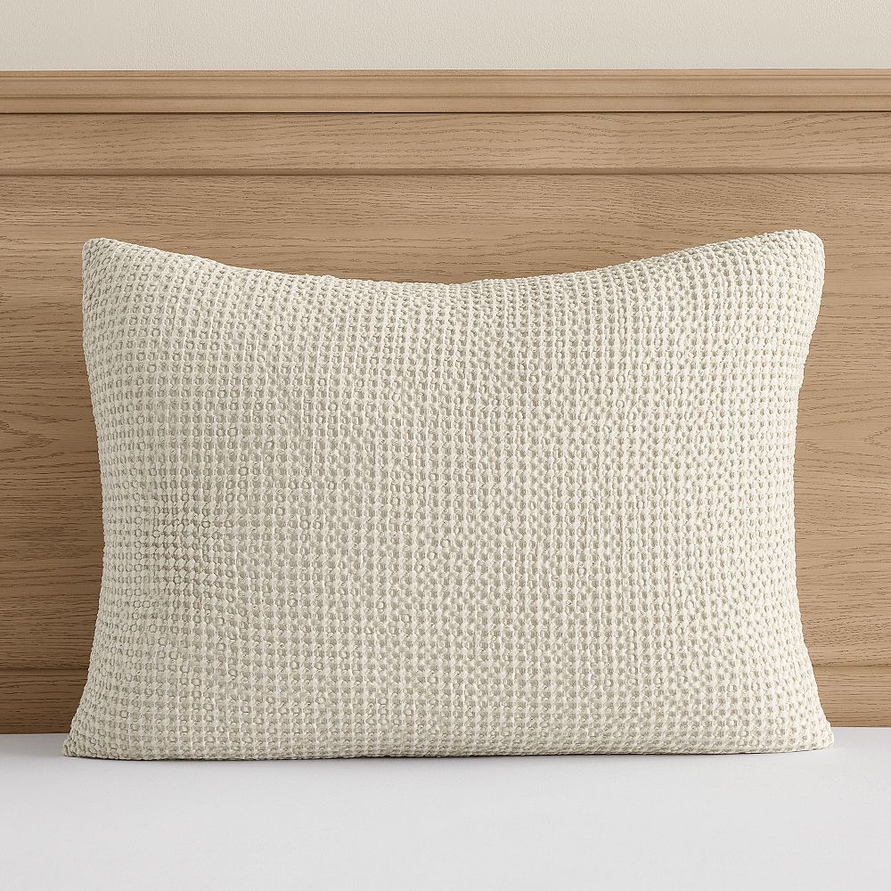 Washed Waffle Weave Standard Sham | Pottery Barn Teen
