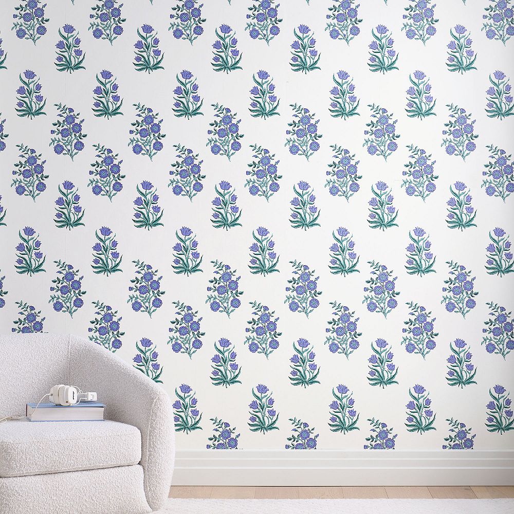 Roller Rabbit Wild Rose Wallpaper | Pottery Barn Teen