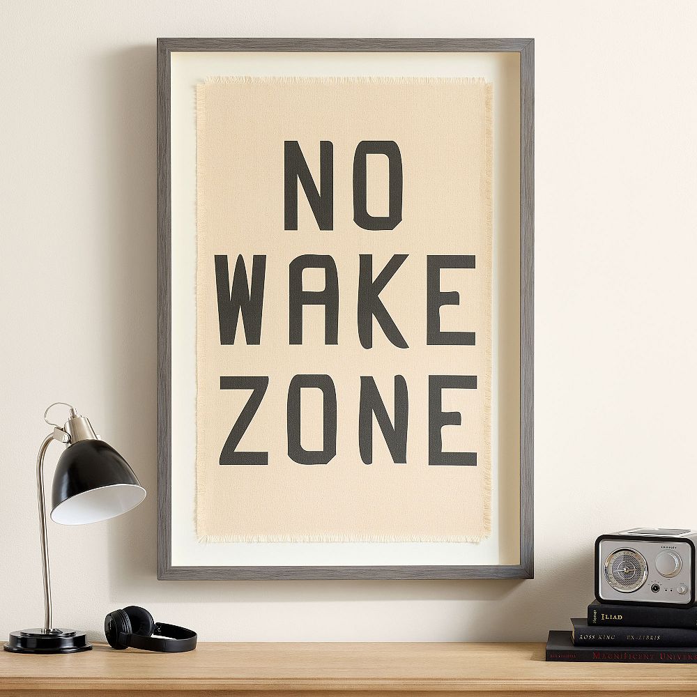 No Wake Zone Art Canvas Wall Decor | Pottery Barn Teen