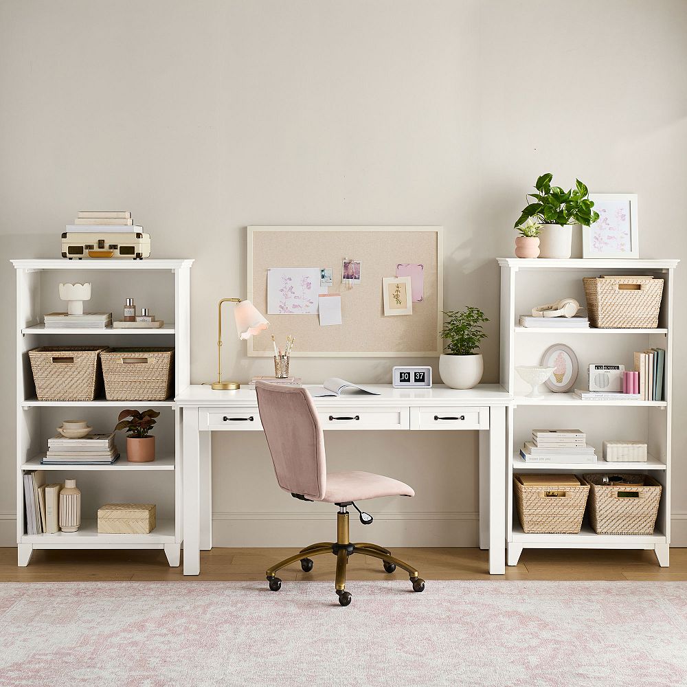 Hampton Writing Desk & Bookcase Set (117") | Pottery Barn Teen
