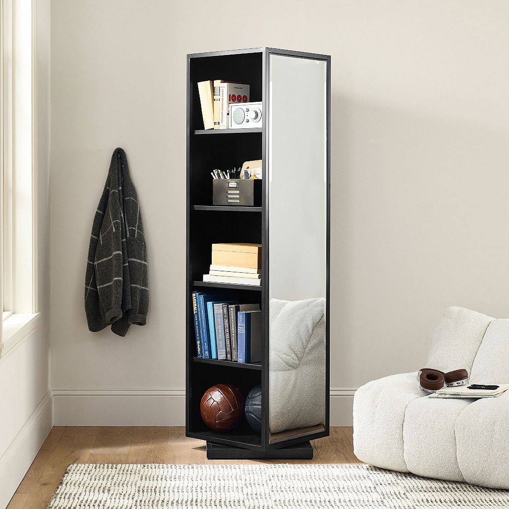 Locker Rotating Bookcase with Mirror 18" | Pottery Barn Teen