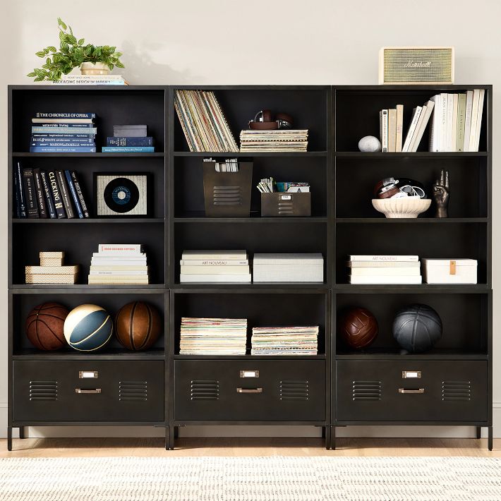 Locker Rotating Bookcase with Mirror 18" | Pottery Barn Teen