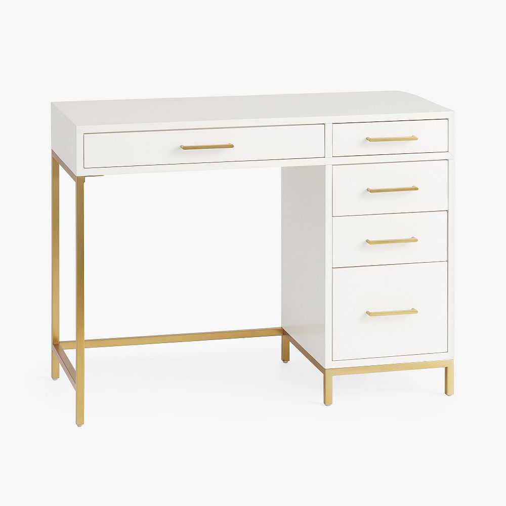 Blaire Single Pedestal Storage Desk 40" | Pottery Barn Teen