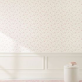 LoveShackFancy Prairie Wildflower Wallpaper - Pink | Pottery Barn Teen