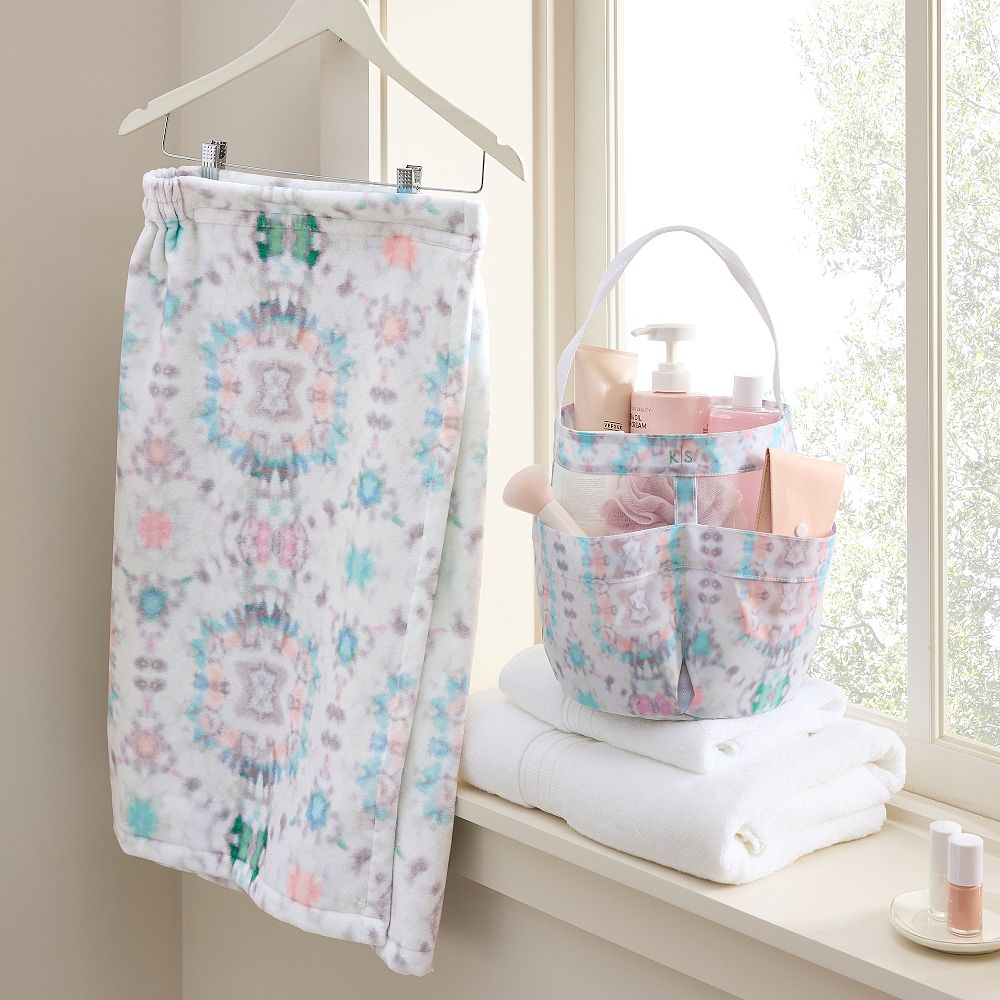 Kendra Scott Gem Mosaic Bath Wrap & Caddy Set | Pottery Barn Teen