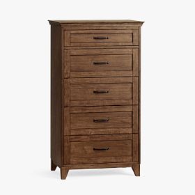 Open Box: Hampton Tall Chest of Drawers (28"W x 19"D) - Dark Walnut ...
