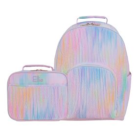 Gear-Up Blur Brush Large Backpack and Lunch Box Bundle, Pink/Orange ...