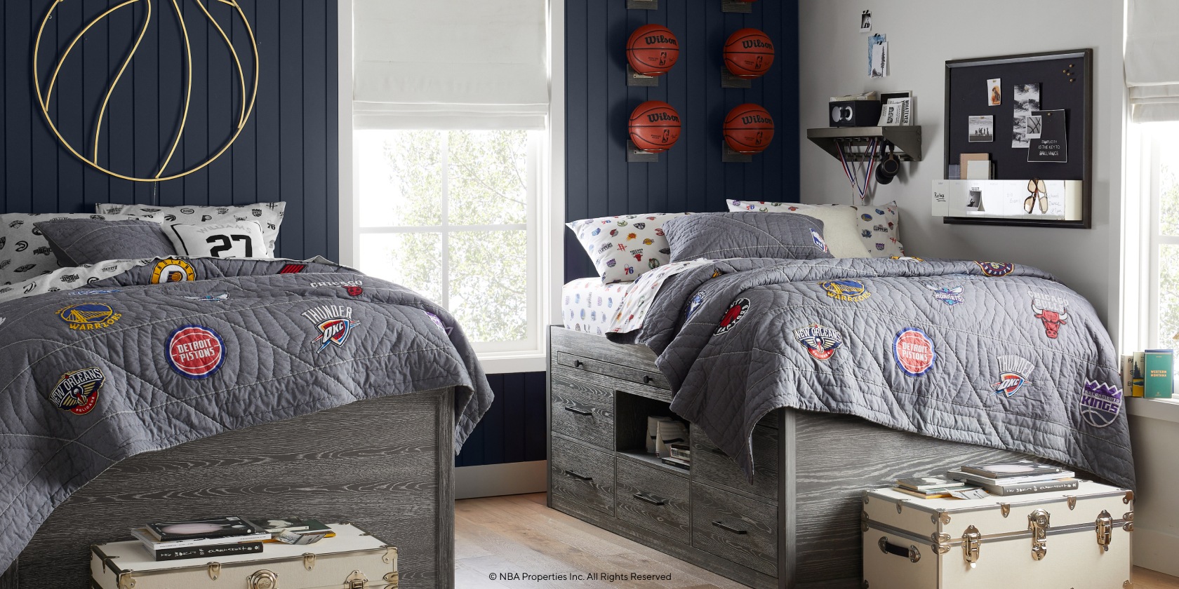 Hoop Zone Bedroom | Pottery Barn Teen