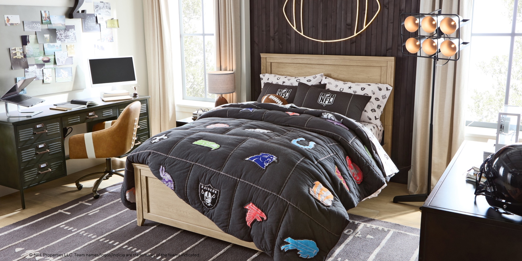 NFL Playing to Win Bedroom | Pottery Barn Teen