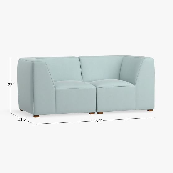 Riley Lounge Loveseat (63")| Teen Sofa | Pottery Barn Teen