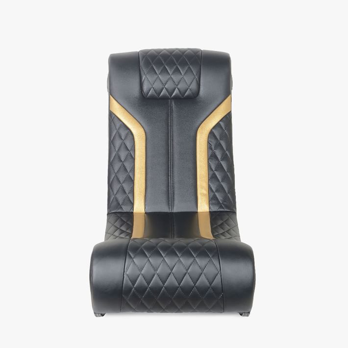 X Rocker Lux 2.0 Black/Gold Gaming Chair | Pottery Barn Teen