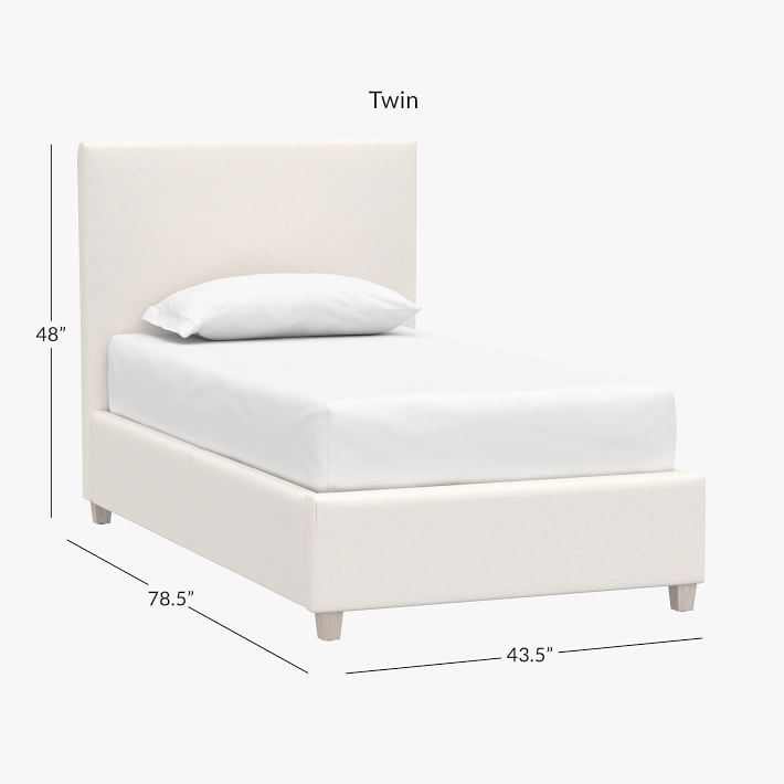 Carter Square Upholstered Storage Bed | Pottery Barn Teen