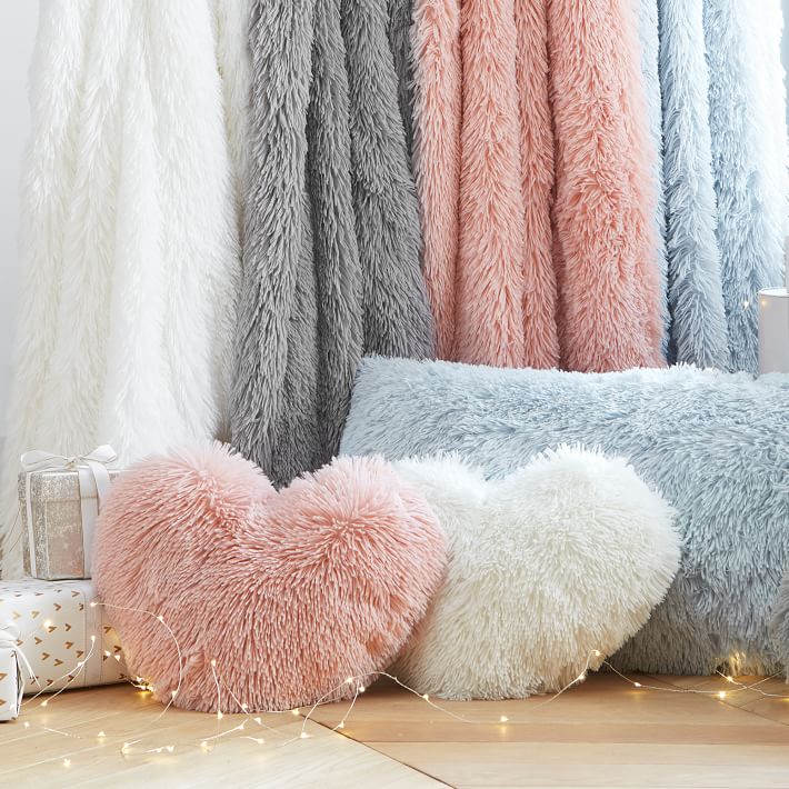 Recycled Fluffy Luxe Throw | Pottery Barn Teen