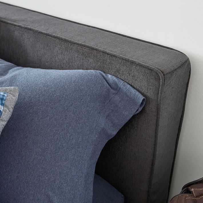 Cushy Upholstered Platform Bed | Pottery Barn Teen