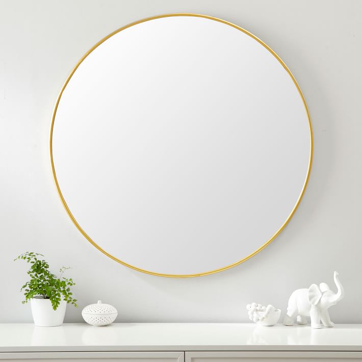 Metal Framed 36" Round Mirror | Pottery Barn Teen