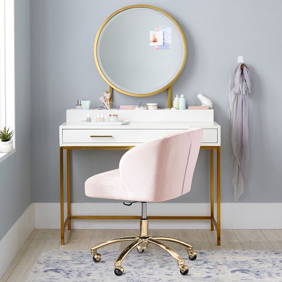 Blaire 40" Classic Vanity Desk Set | Pottery Barn Teen