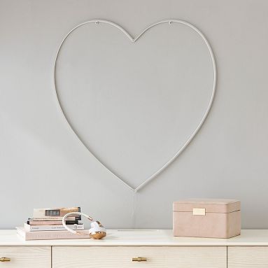 Blush Heart LED Wall Light | Pottery Barn Teen