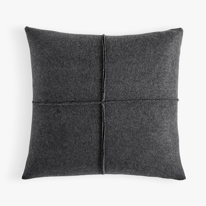 Sweatshirt Patched Pillow Cover | Pottery Barn Teen