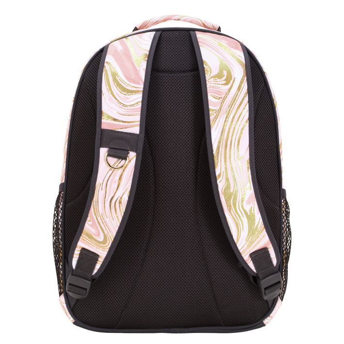 Gear-Up Marble Blush Gold Backpacks | Pottery Barn Teen