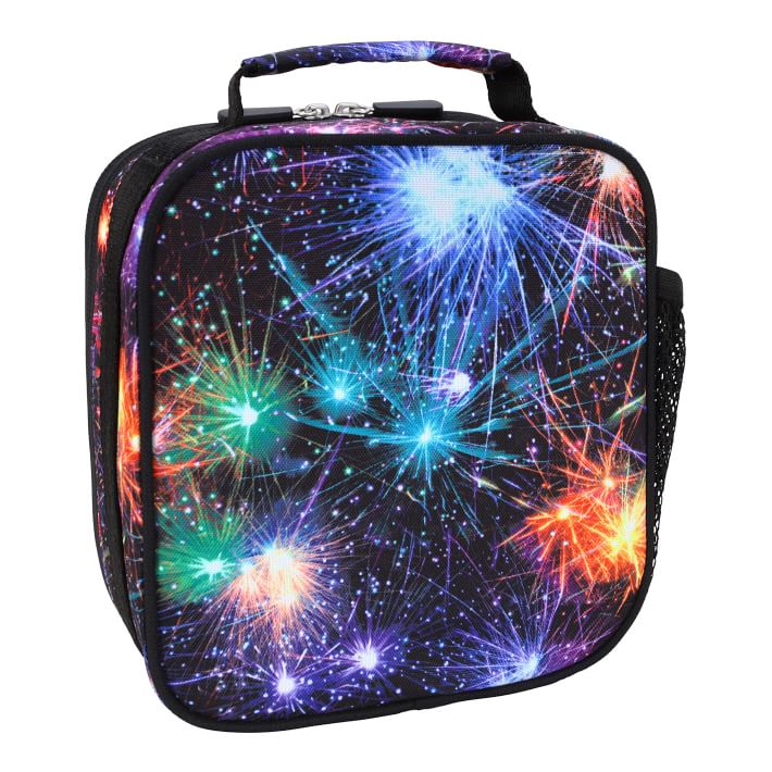 Gear-Up Fireworks Black Lunch Box | Pottery Barn Teen
