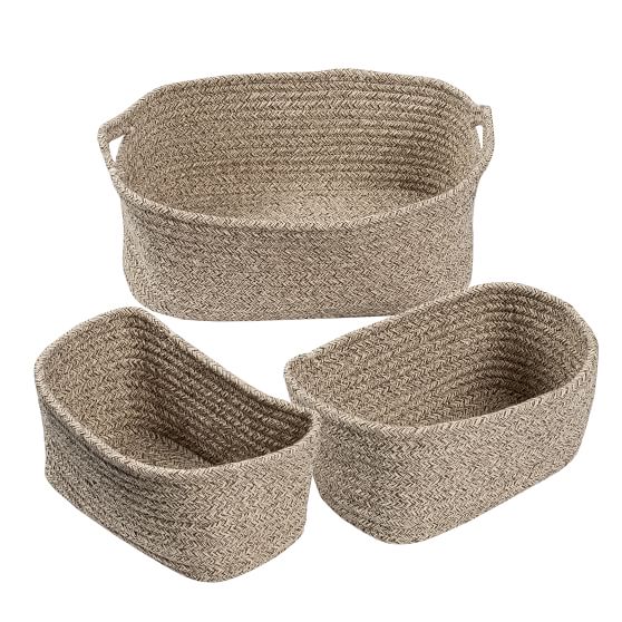 Nested Texture Baskets, Set of 3 | Pottery Barn Teen