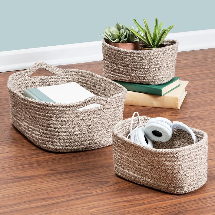 Nested Texture Baskets, Set of 3 | Pottery Barn Teen