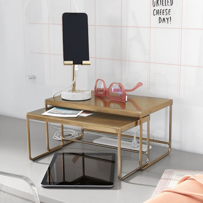 Marble & Gold Phone Holder | Pottery Barn Teen