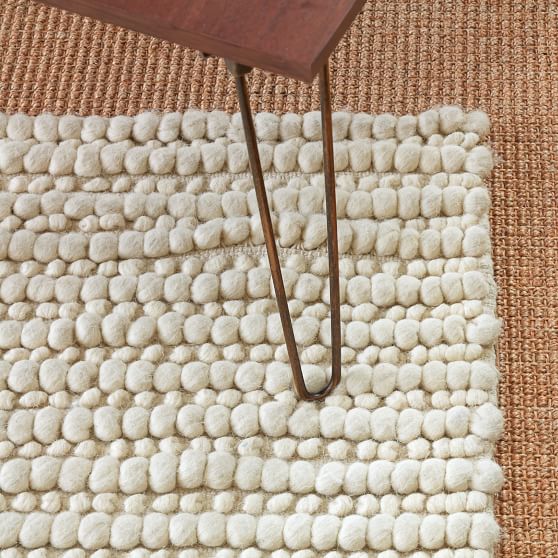 Oatmeal Textured Wool Rug | Teen Rug | Pottery Barn Teen