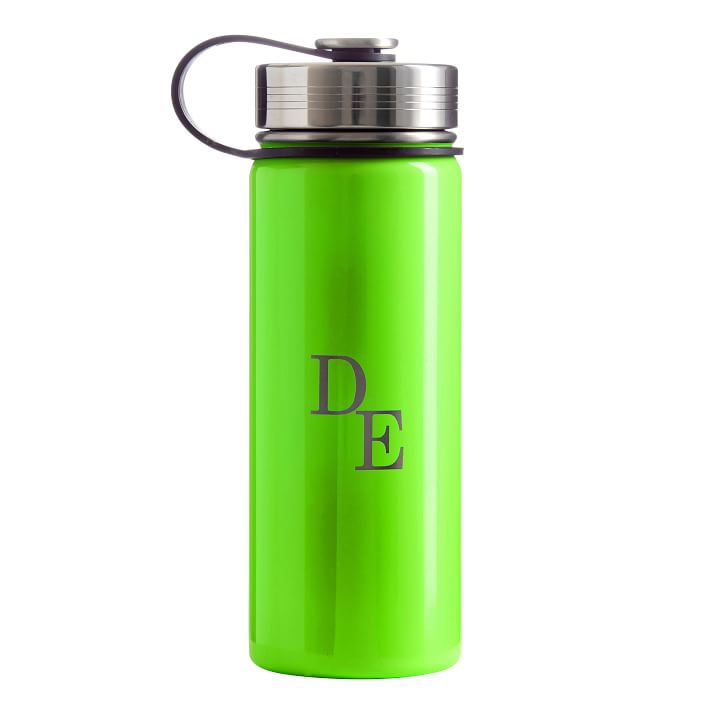 Neon Green Solid Slim Water Bottle | Pottery Barn Teen