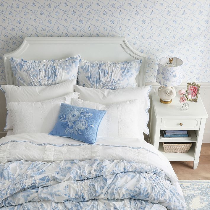 LoveShackFancy Blue Wallpaper | Pottery Barn Teen