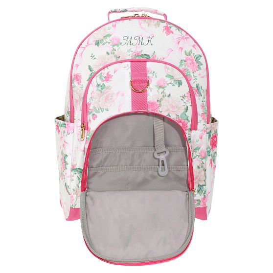 LoveShackFancy Pink Floral Ribbon Gear-Up Backpack | Pottery Barn Teen