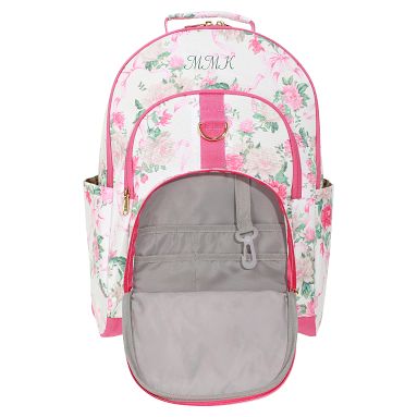 LoveShackFancy Pink Floral Ribbon Gear-Up Backpack | Pottery Barn Teen