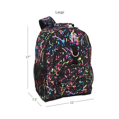 Gear-Up Splatter Black Backpacks | Pottery Barn Teen