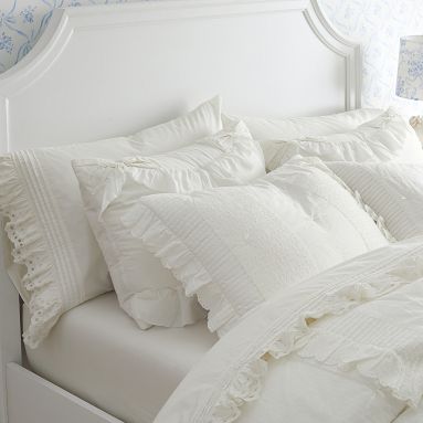 LoveShackFancy Eyelet Ruffle Sheet Set | Pottery Barn Teen