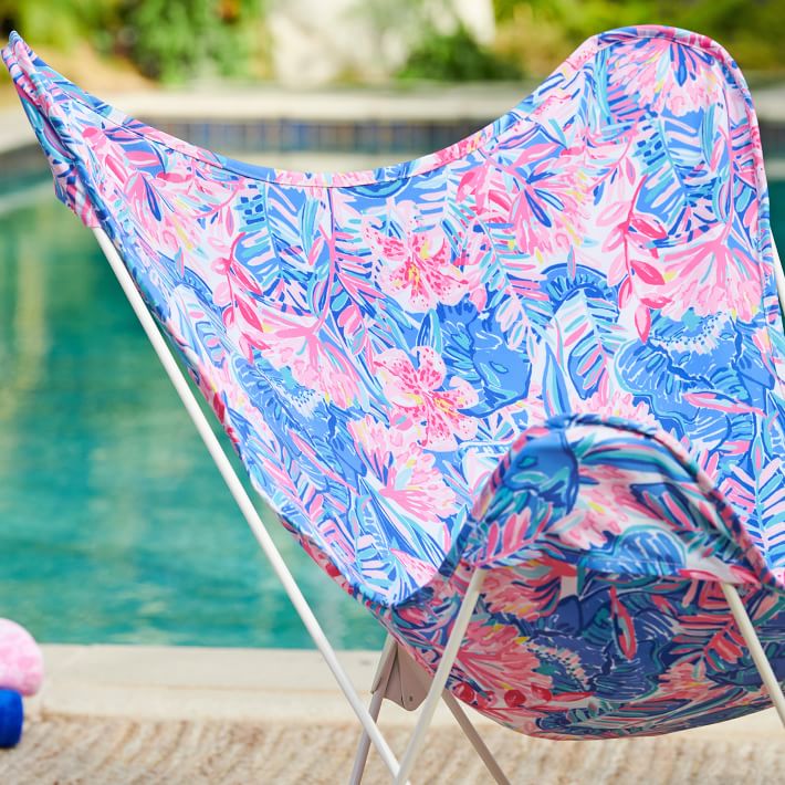 Lilly Pulitzer Slathouse Soiree Indoor/Outdoor Butterfly Chair ...