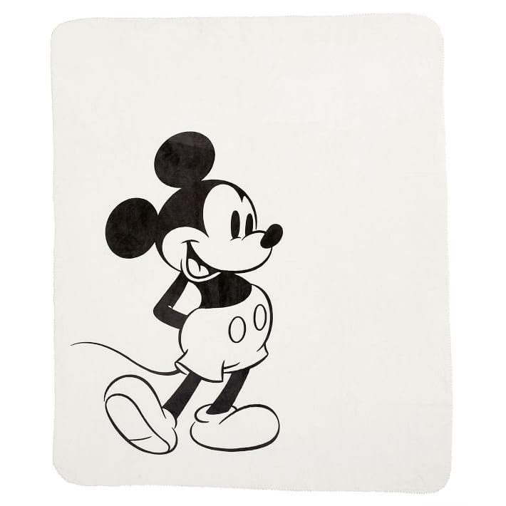 Disney Mickey Mouse Plush Sherpa Throw Blanket | Pottery Barn Teen