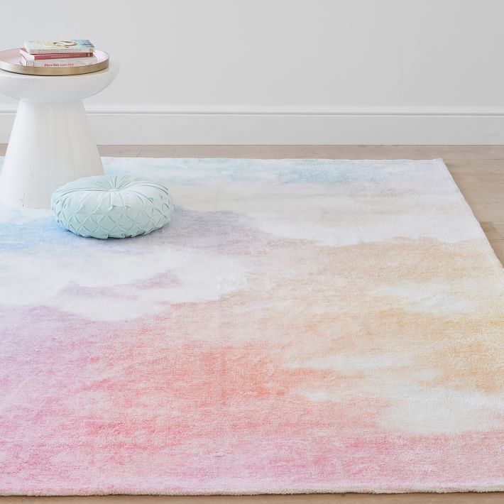 Rainbow Sky Washable Rug | Pottery Barn Teen