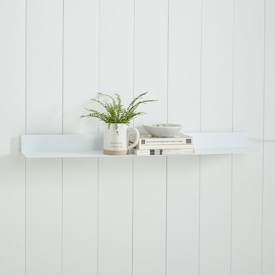 Open Box: Backlit Wall Display Shelf - White | Pottery Barn Teen