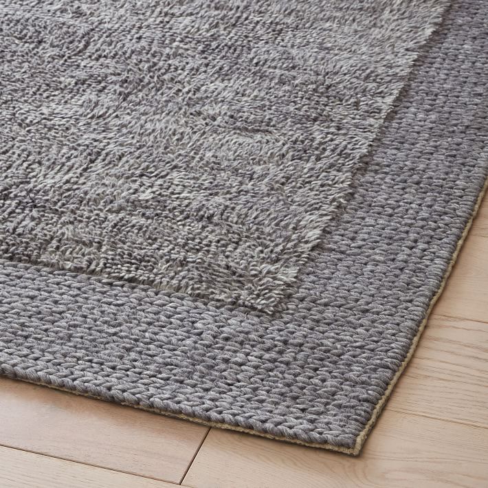 River Border Rug - Faded Navy | Pottery Barn Teen