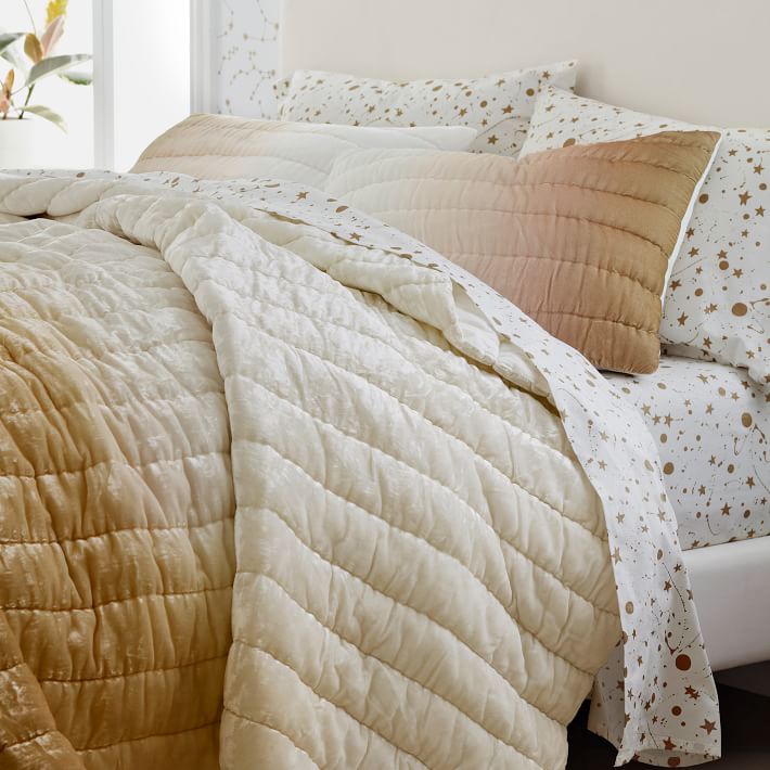 Metallic Moon Organic Sheet Set | Pottery Barn Teen