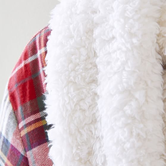 Plaid Sherpa Robe | Pottery Barn Teen