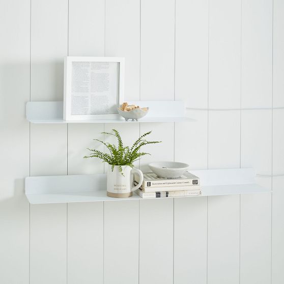 Open Box: Backlit Wall Display Shelf - White | Pottery Barn Teen