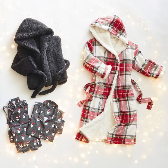 Plaid Sherpa Robe | Pottery Barn Teen