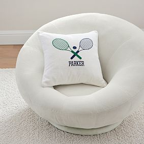 Tennis Monogram Pillow | Pottery Barn Teen